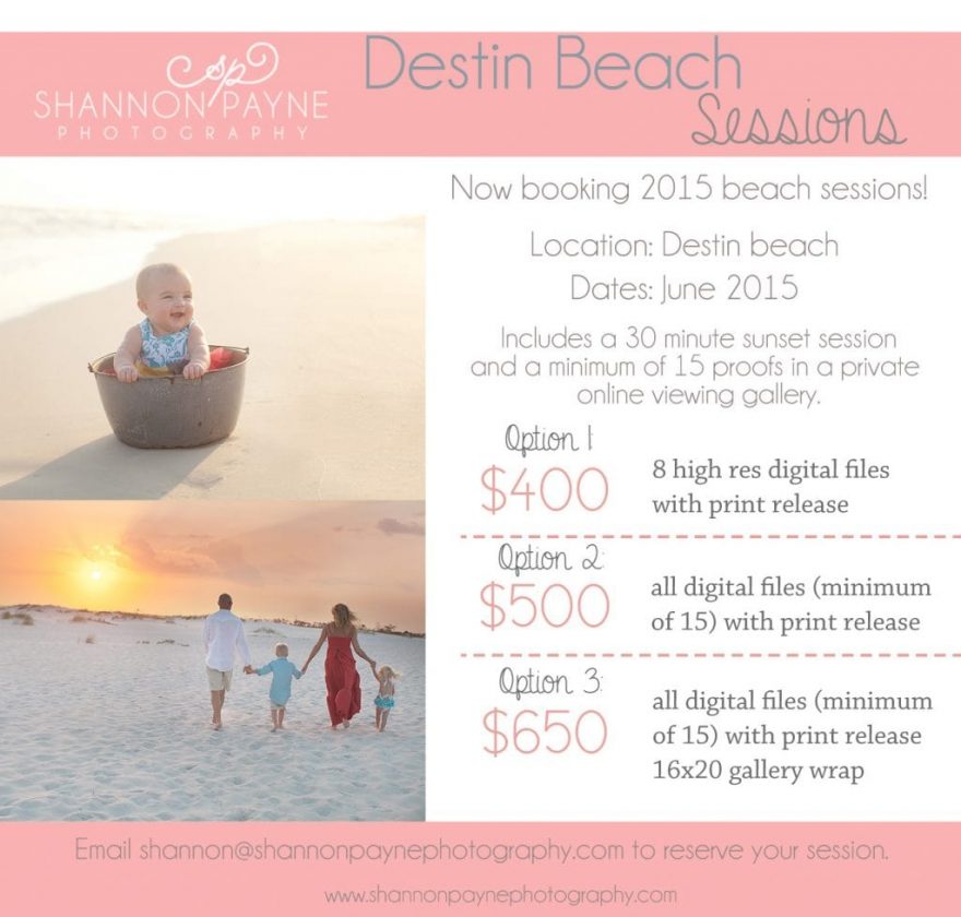 Destin FL Beach Mini Sessions | Shannon Payne Photography